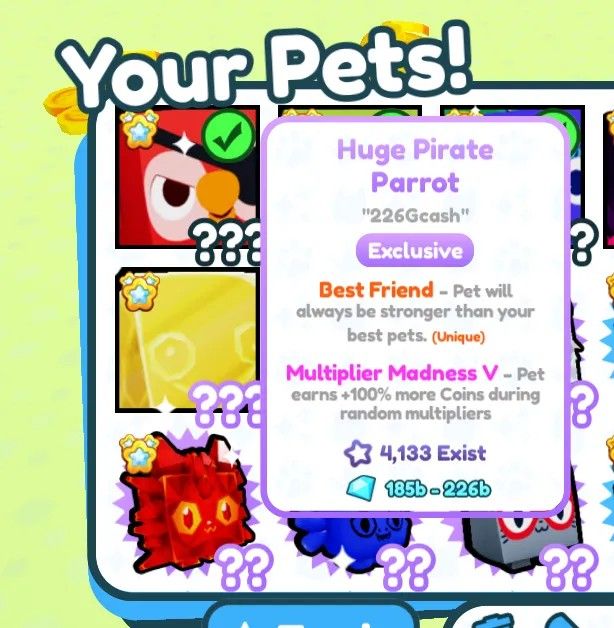 ROBLOX PET SIMULATOR X HUGES, Video Gaming, Gaming Accessories, In-Game ...