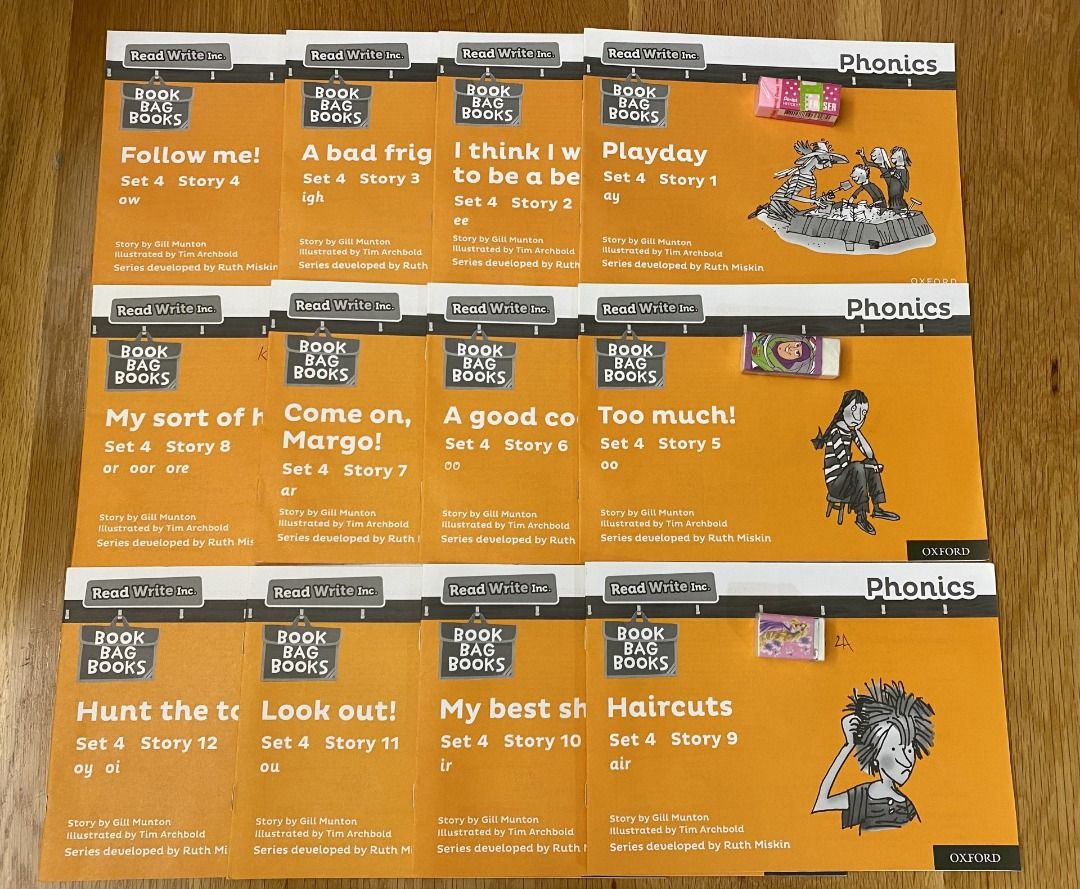 RWI Orange - Read write Inc phonics Set 1 (12 books), 興趣及遊戲, 書本 & 文具 ...