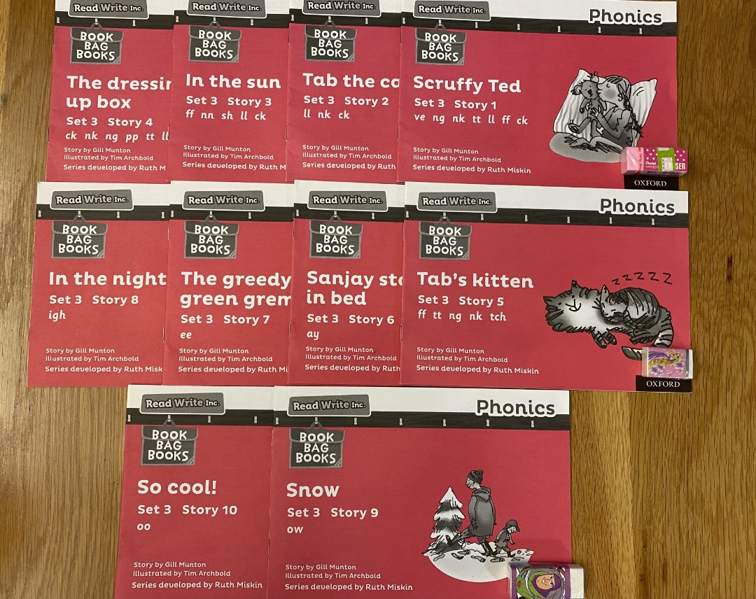 RWI RED - Read write Inc phonics Set 1 (10 books), 興趣及遊戲, 書本 & 文具, 教科書 ...