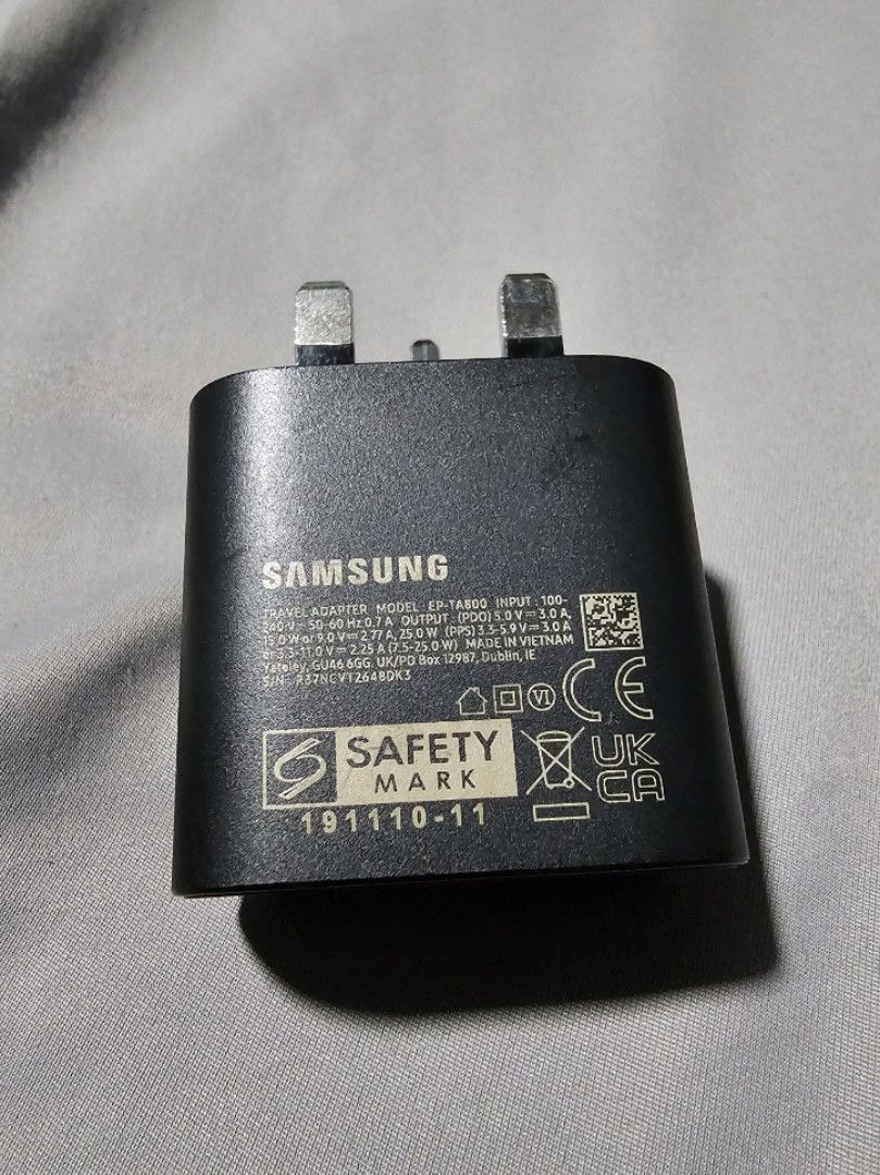 Samsung 25W Superfast charger, Mobile Phones & Gadgets, Mobile & Gadget ...