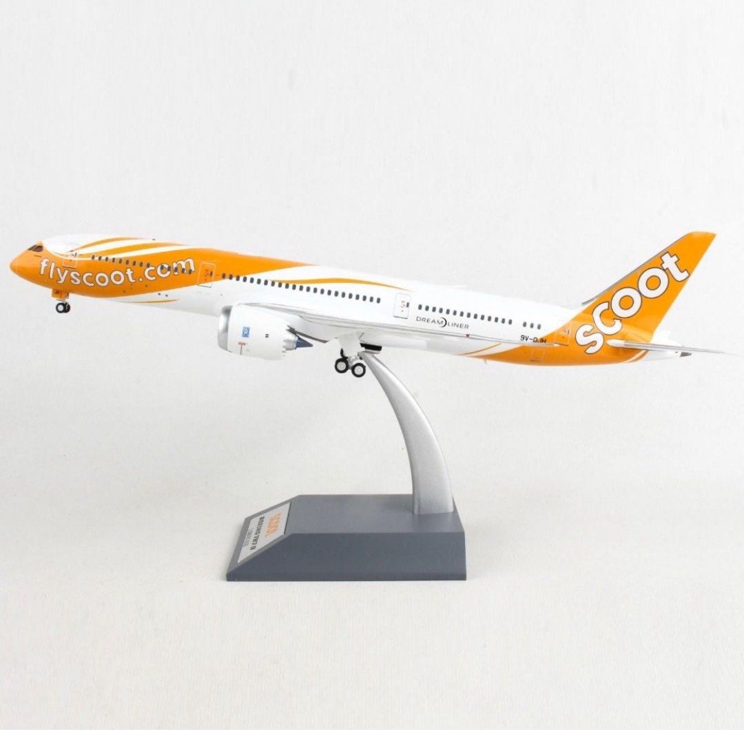 Scoot Singapore Boeing B787-9 Dreamliner 1:200 1/200 Diecast Metal ...