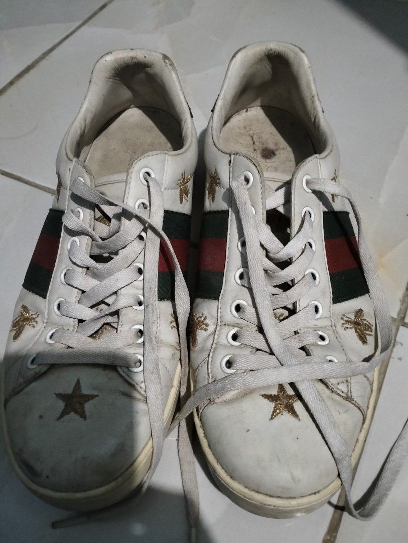 Sepatu Gucci Tawon, Fesyen Pria, Sepatu , Sneakers di Carousell