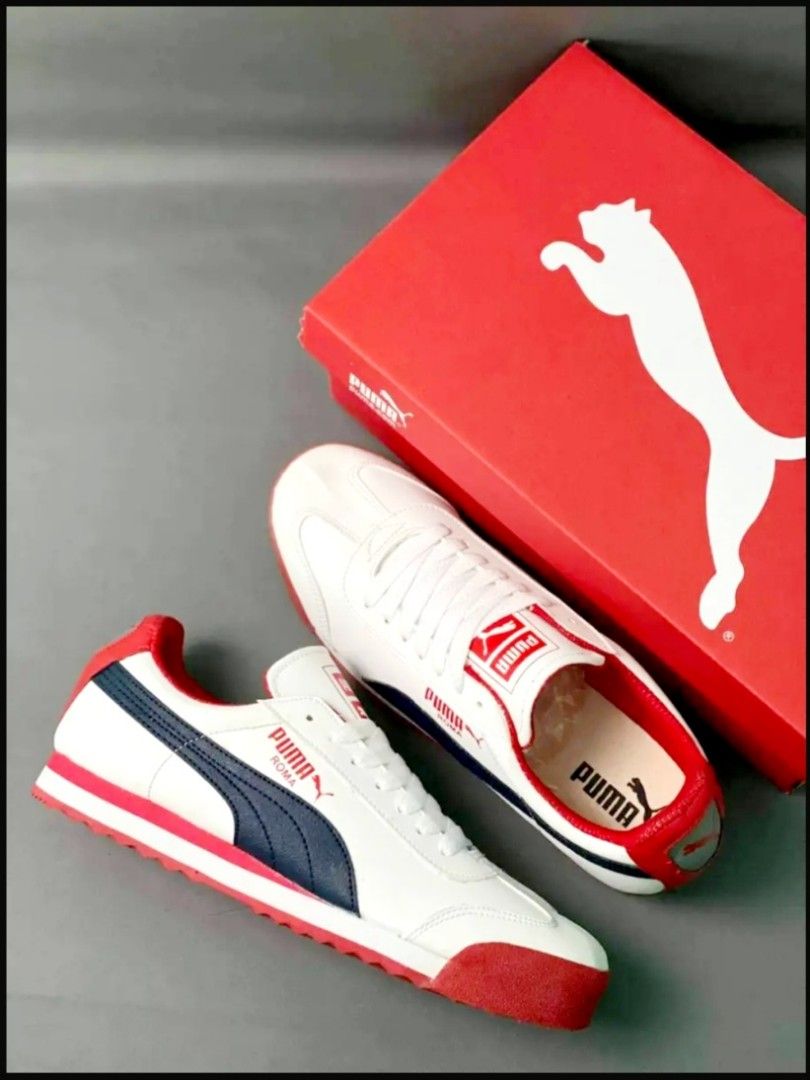 SEPATUUUU RUNNING PUMA ROMA, Fesyen Pria, Sepatu , Sneakers di Carousell