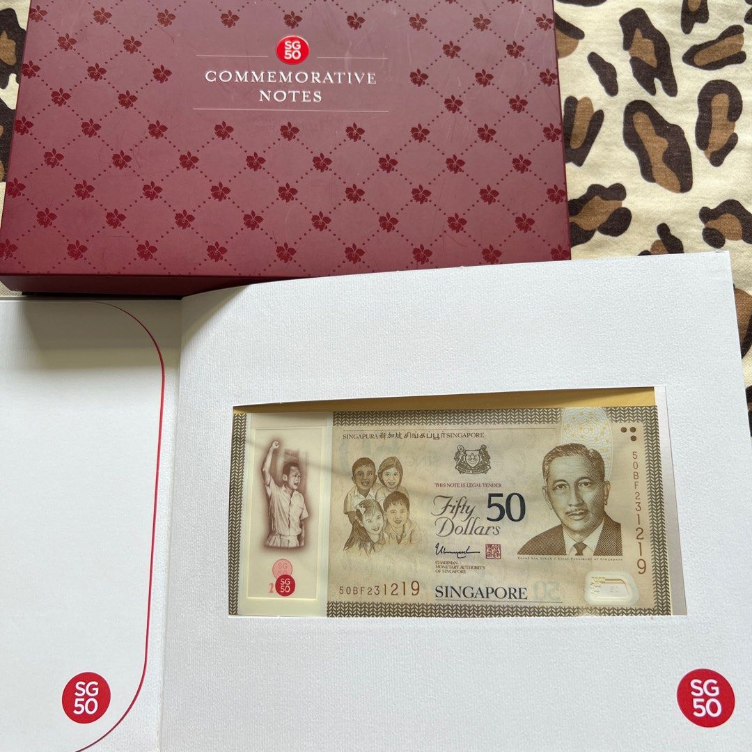 SG50 Commemorative Notes - $50 & $10 x 12, Hobbies & Toys, Memorabilia ...