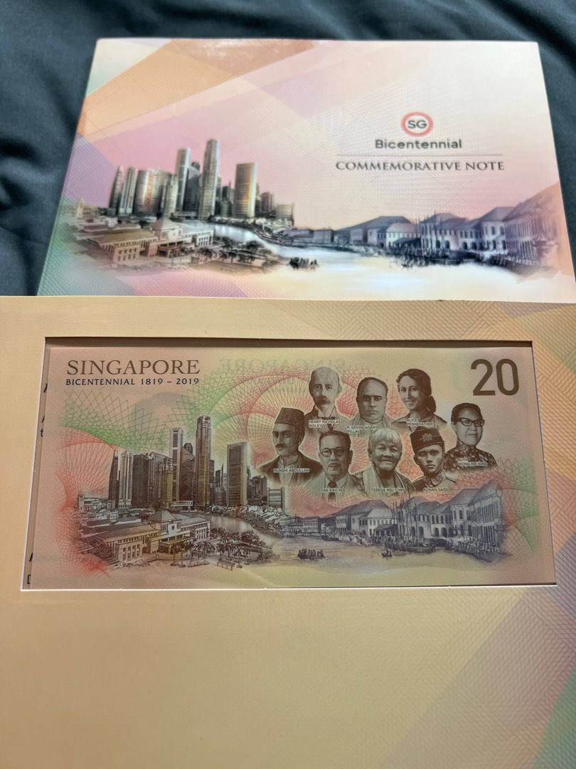SG Bicentennial Commemorative Note - $20, Hobbies & Toys, Memorabilia ...