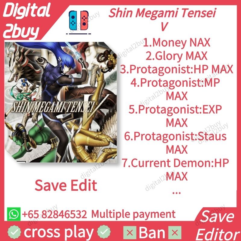 Shin Megami Tensei V Save Editor SMT5 Save Modding Shin Megami Tensei V mods, Video Gaming ...