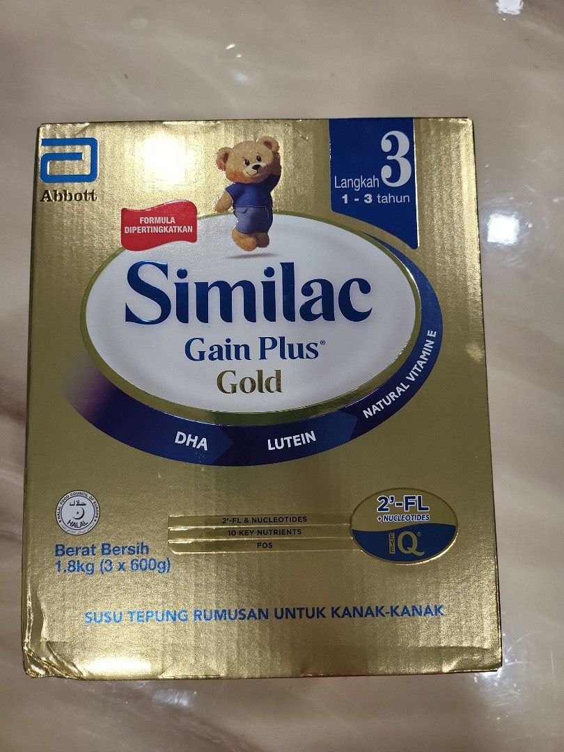 Similac Gain Plus Gold (for 1 to 3 years old), Babies & Kids, Nursing ...