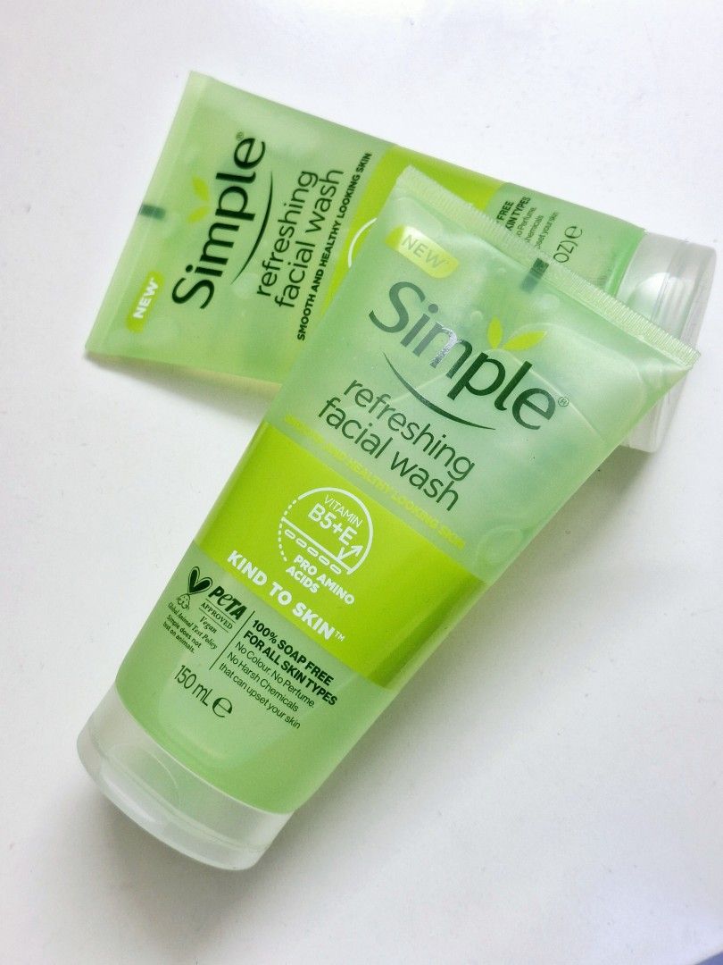 Simple Kind To Skin Refreshing Facial Wash Gel 150ml, Beauty & Personal ...