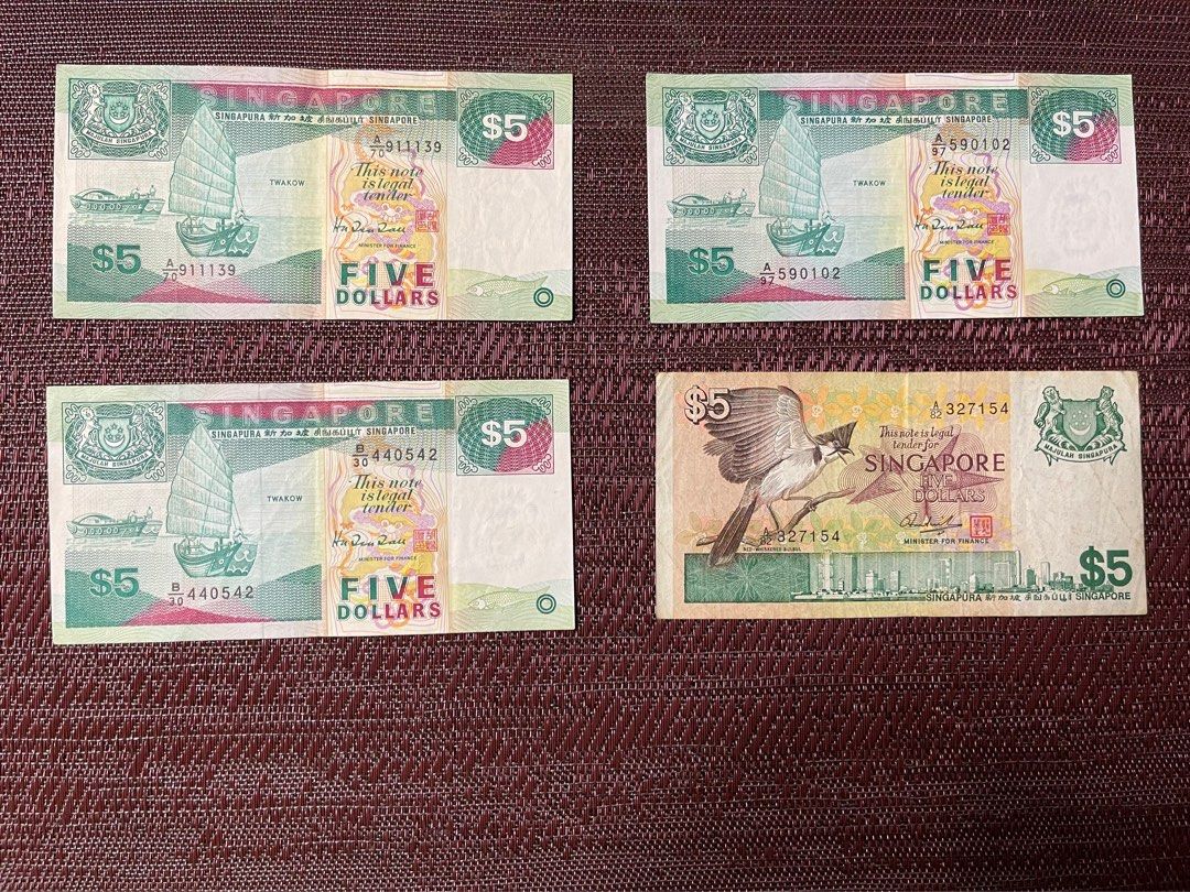 Singapore Old and New Notes, Hobbies & Toys, Memorabilia & Collectibles ...