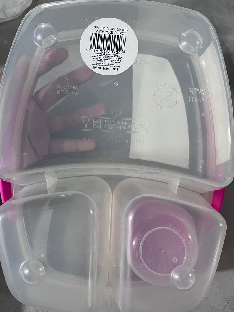 Sistema Triple Split Container, Furniture & Home Living, Kitchenware ...