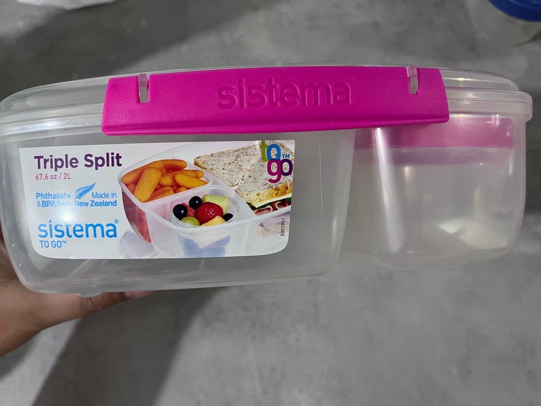 Sistema Triple Split Container, Furniture & Home Living, Kitchenware ...