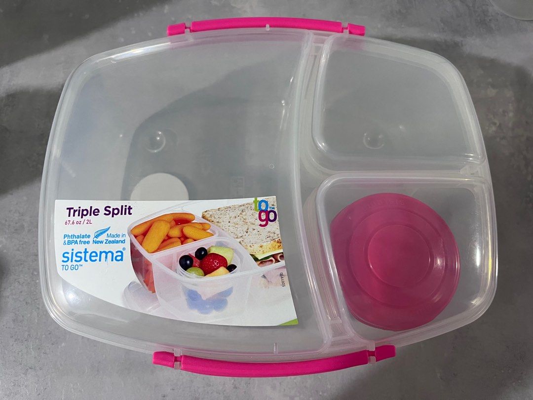 Sistema Triple Split Container, Furniture & Home Living, Kitchenware ...
