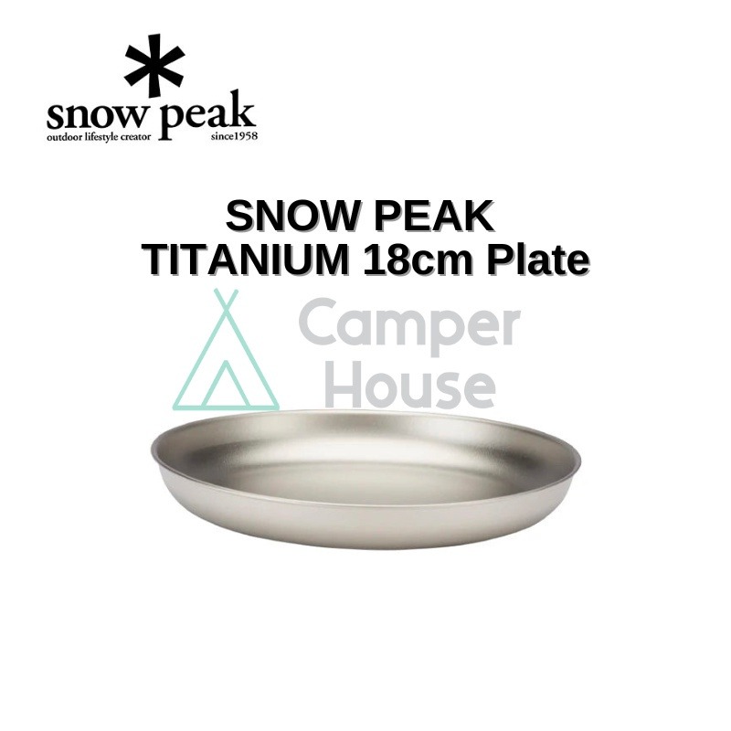Snow Peak Titanium Trek Plate 18cm for Camping Outdoor (Pre-Order 4 ...