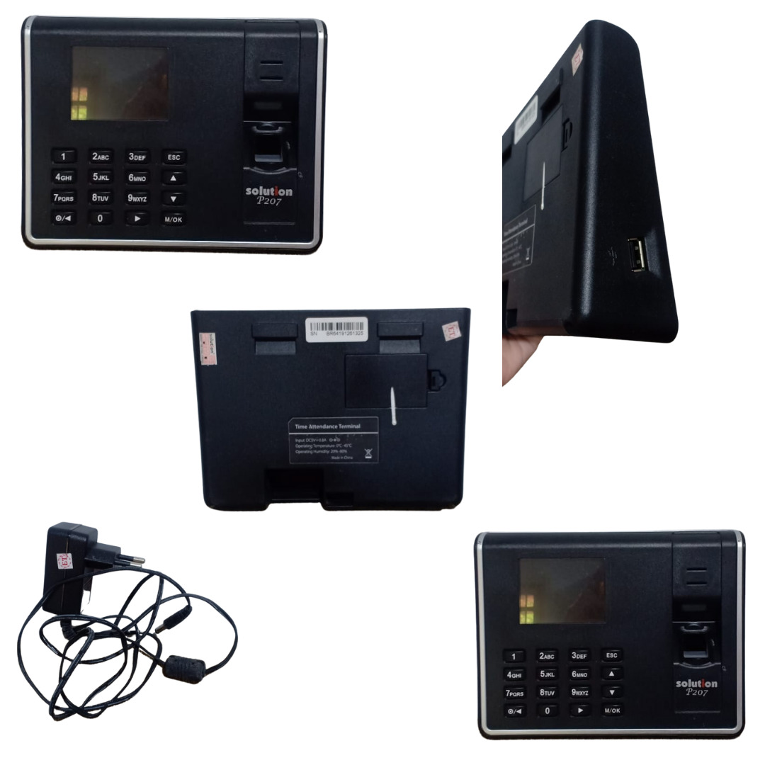 SOLUTION P207 Fingerprint Mesin Absensi | Alat Absen Sidik Jari ...