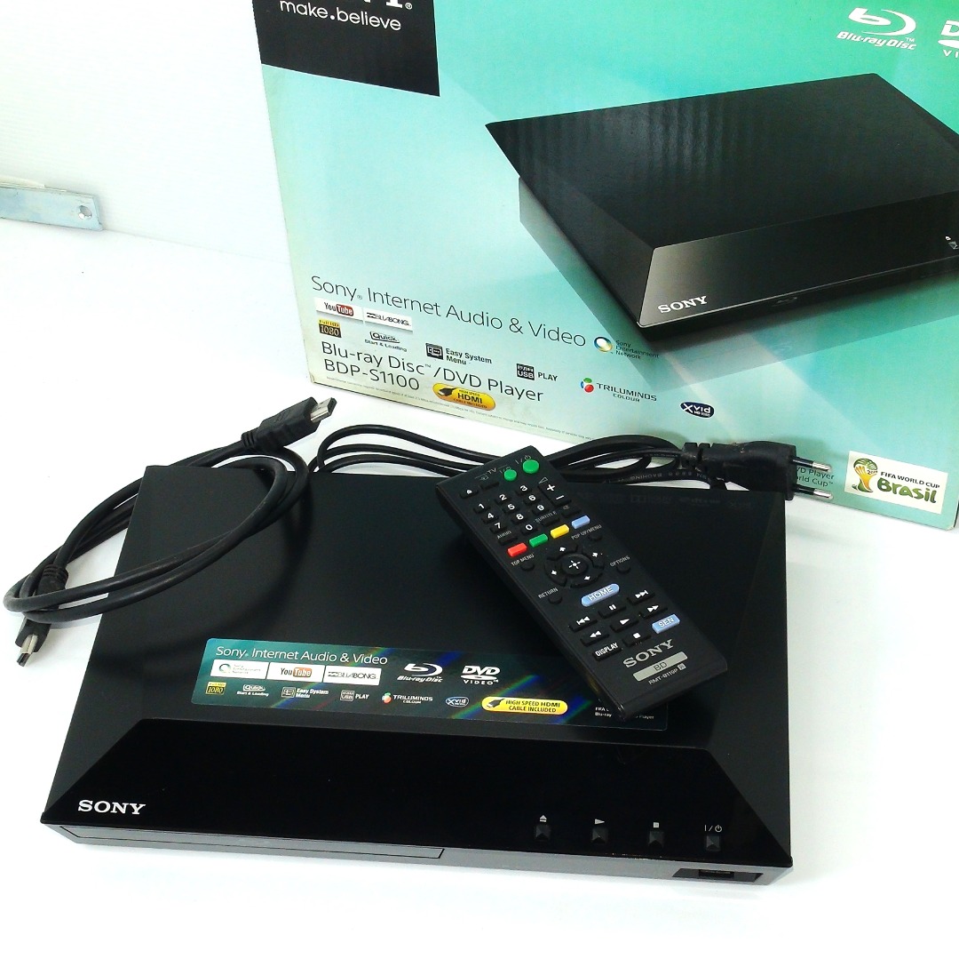 SONY BDP-S1100 Smart Blu-ray Disc Player, TV & Home Appliances, TV & Entertainment, Blu-Ray ...