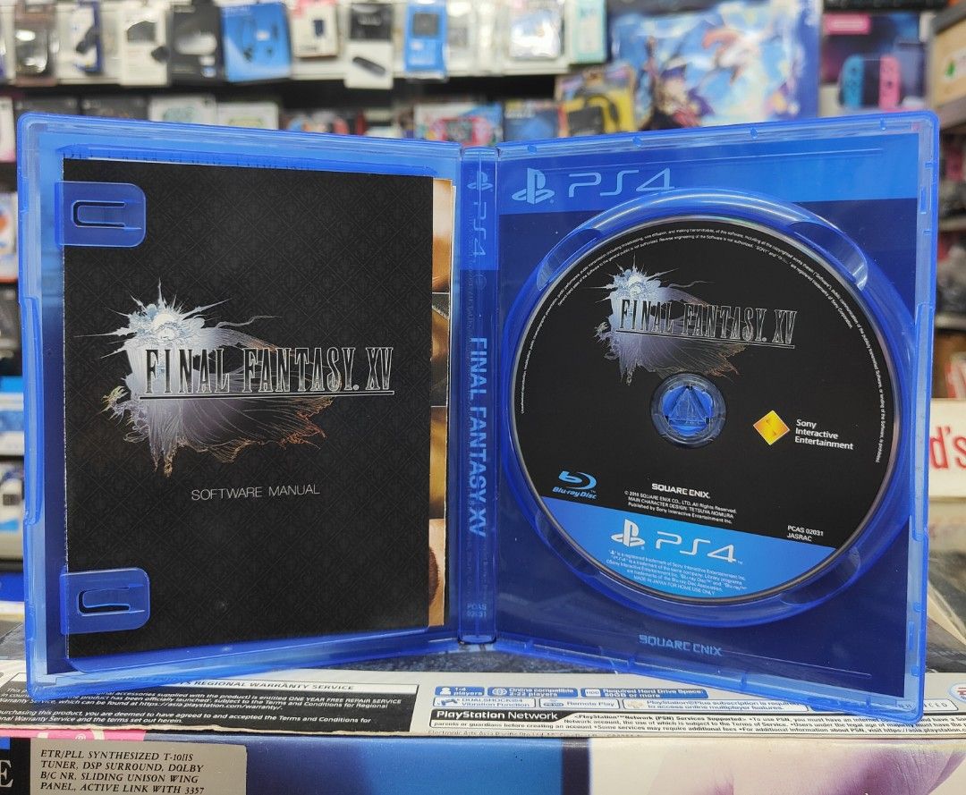 Sony PS4 Slim 1TB Final Fantasy XV Luna Edition Console + 2 Controllers ...