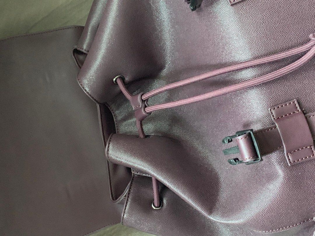 Straightforward Vegan Leather Backpack on Carousell