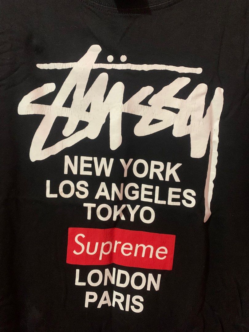 stussy x supreme, Men's Fashion, Tops & Sets, Tshirts & Polo Shirts on ...