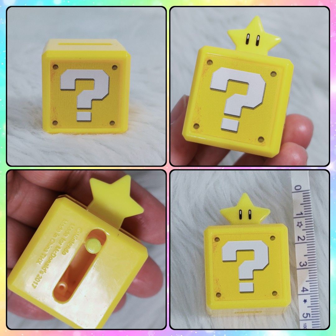 Super Mario Bros. Question Block - Star, Hobbies & Toys, Toys & Games ...