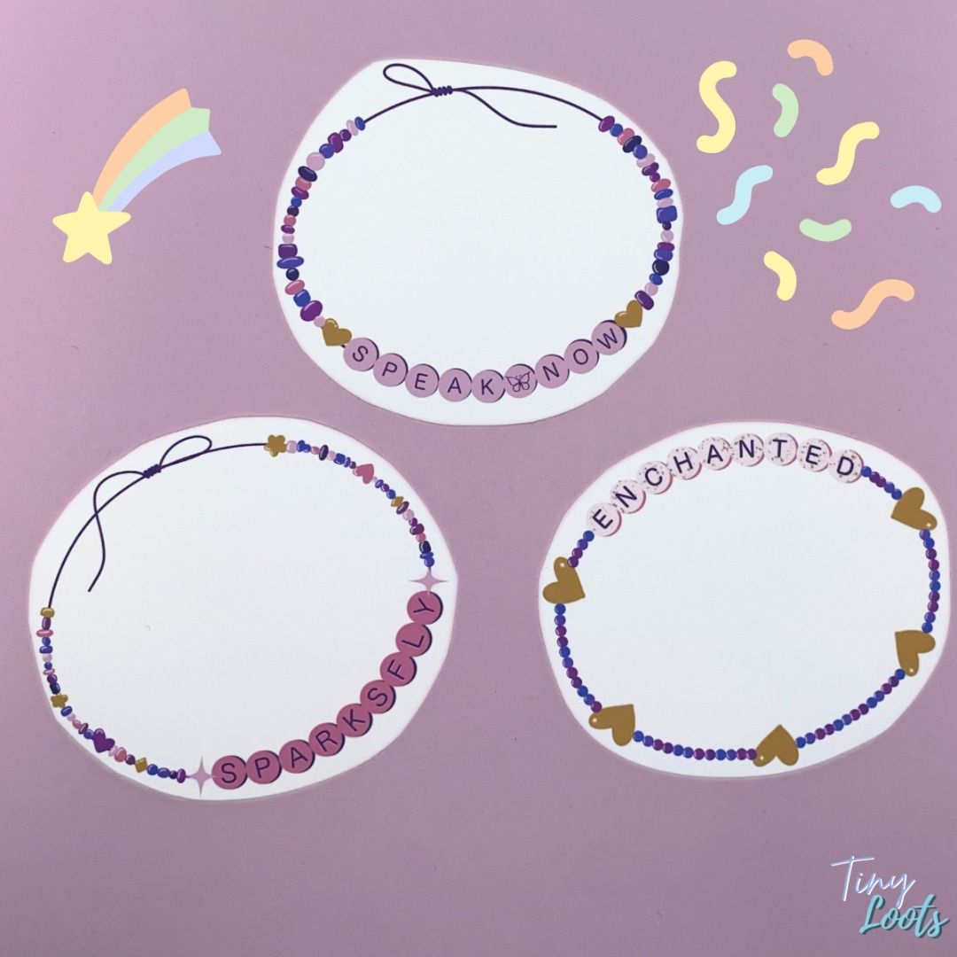 Taylor Swift Friendship Bracelet Stickers | Hand-drawn Friendship ...