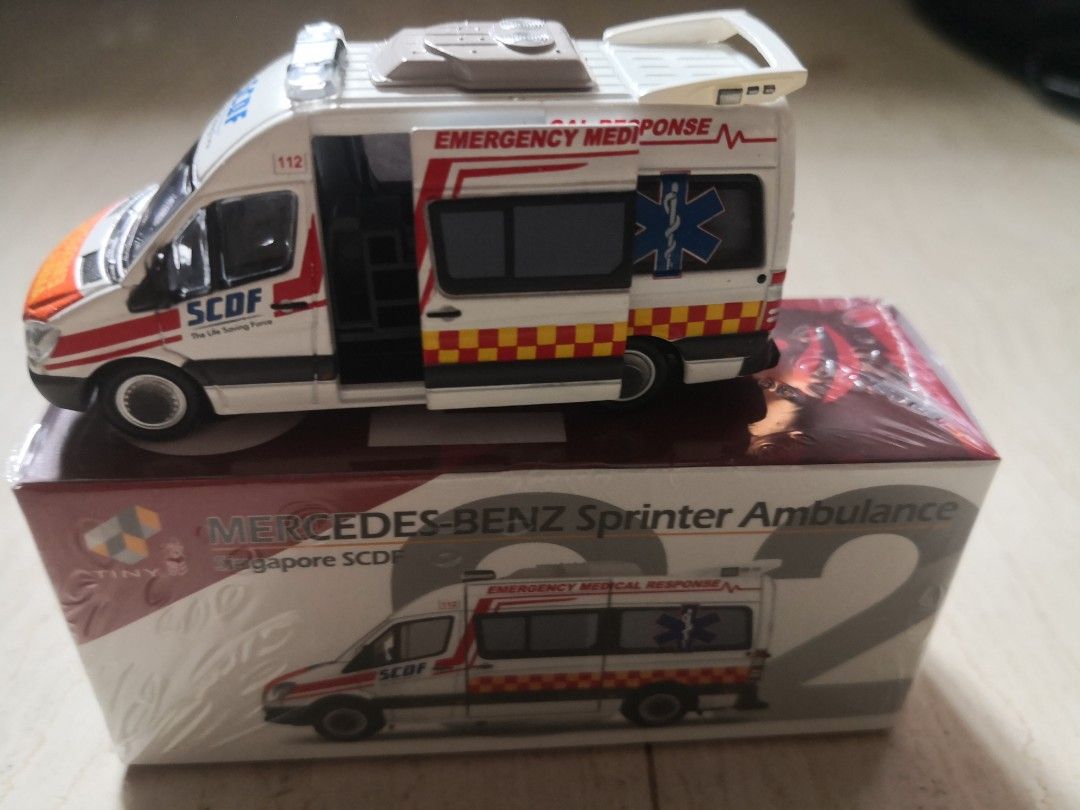 Tiny Singapore SCDF Ambulance 1:120, Hobbies & Toys, Toys & Games on ...