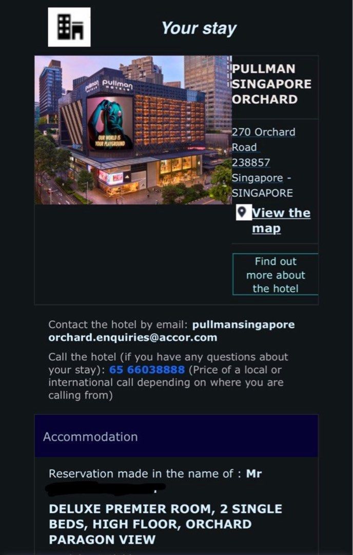 TODAY Pullman Orchard Singapore Staycation 18 July - 19 July 1 night in Deluxe Premier Room ...