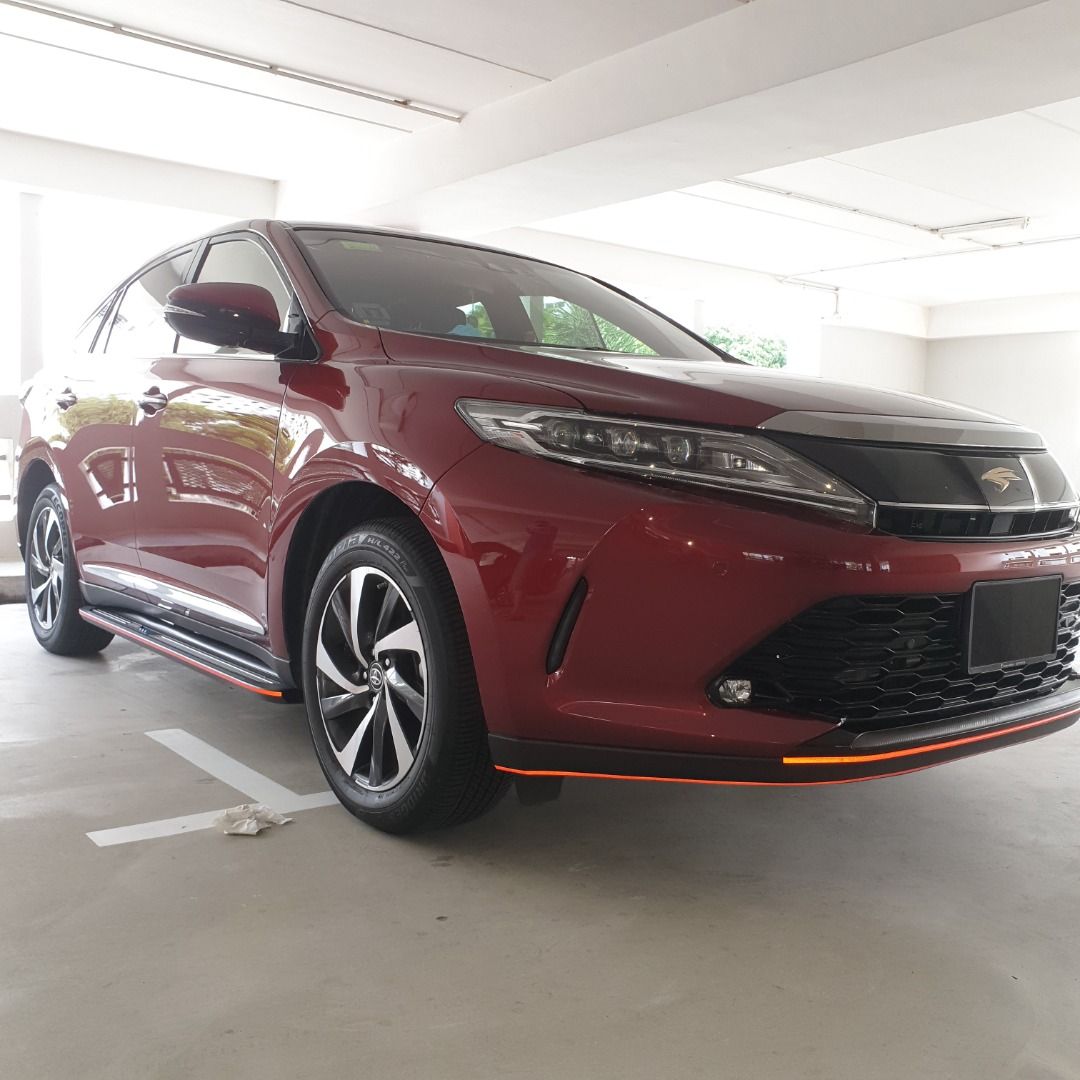 Toyota Harrier Hybrid line stickers - Authentic Red 3M Reflective Tape ...