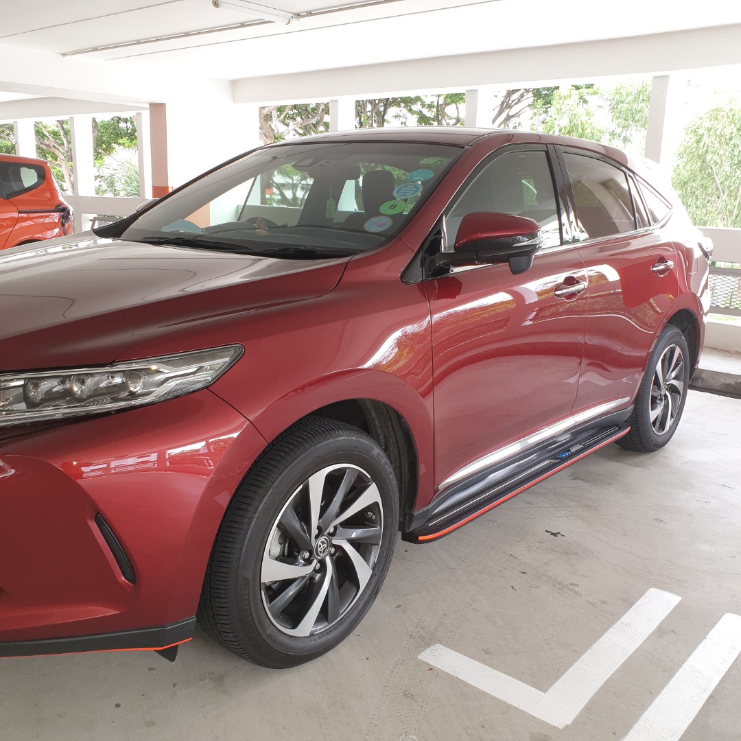 Toyota Harrier Hybrid line stickers - Authentic Red 3M Reflective Tape ...