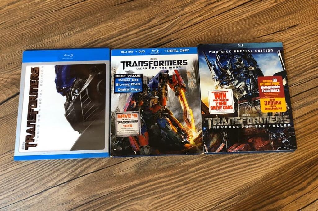 TRANSFORMER TRILOGY 1,2,3 AUTHENTIC BLU-RAY, TV & Home Appliances, TV ...
