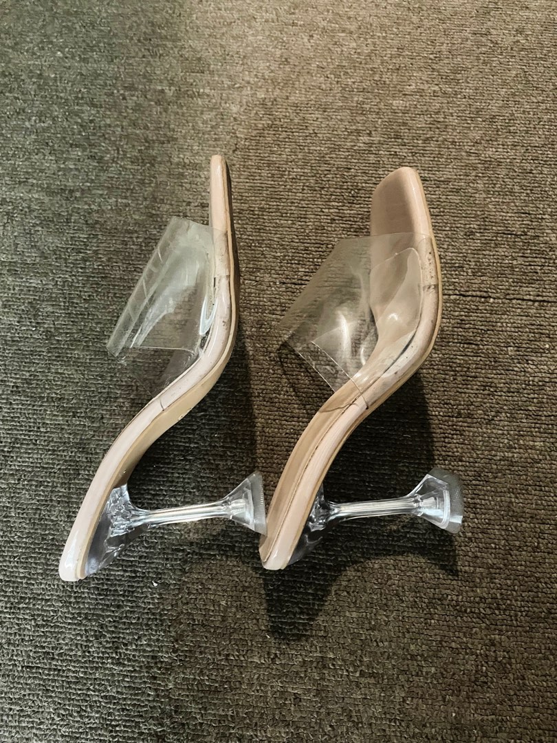 Transparent PVC Heels on Carousell
