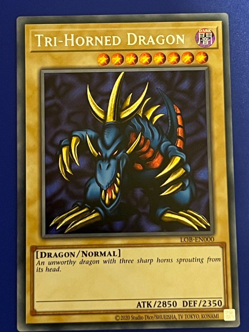 Yu-Gi- Oh -Tri-Horned Dragon - LOB-EN000 - Secret Rare Unlimited (25th ...