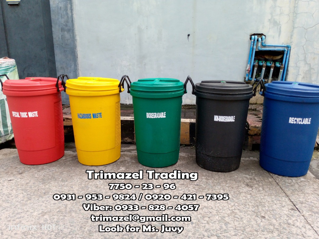 TROLLING TRASH BIN WITH WHEELS on Carousell