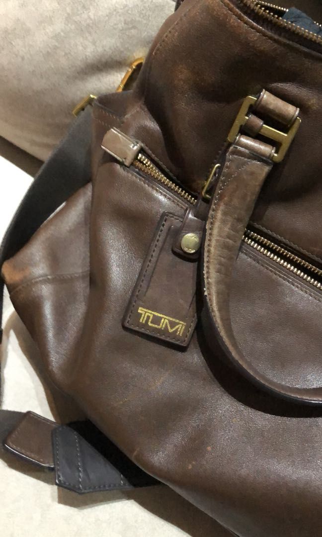 Tumi full leather - Indiana Jones, Luxury, Bags & Wallets on Carousell