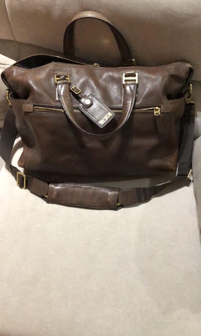 Tumi full leather - Indiana Jones, Luxury, Bags & Wallets on Carousell