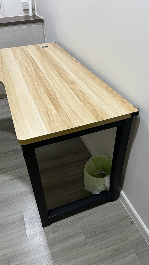 UMD L-shaped Study Table, Furniture & Home Living, Furniture, Tables ...