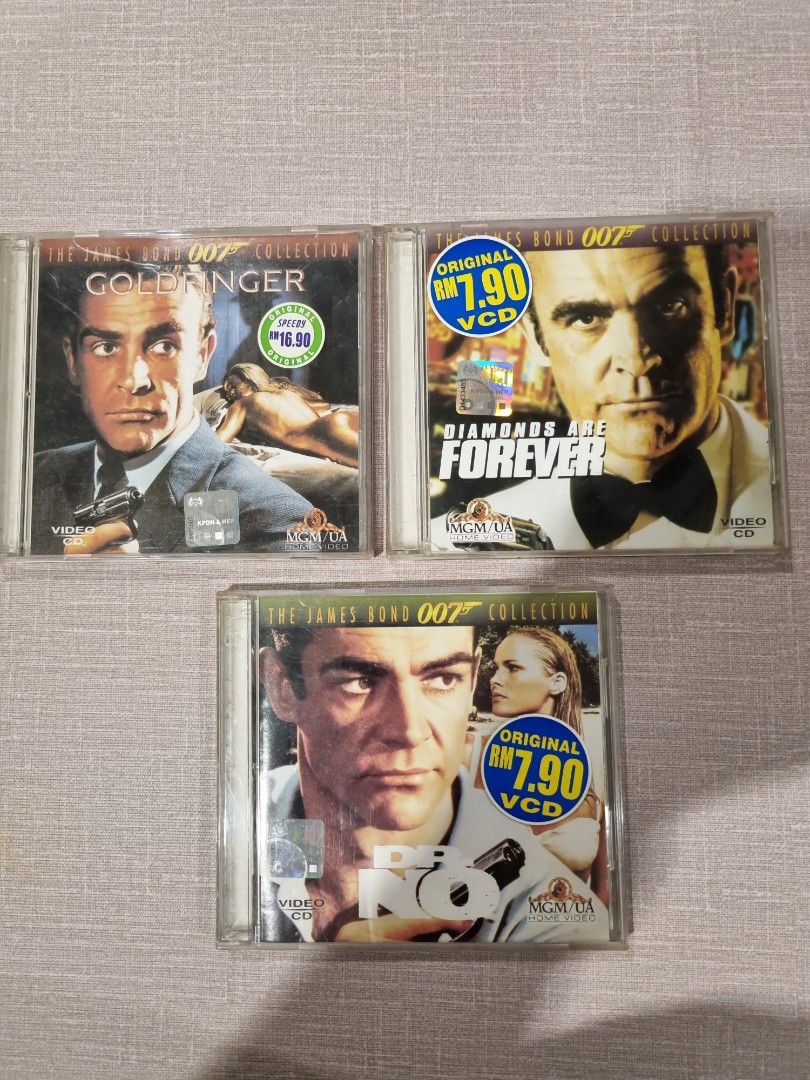 VCD Lot James Bond, Hobbies & Toys, Music & Media, CDs & DVDs on Carousell