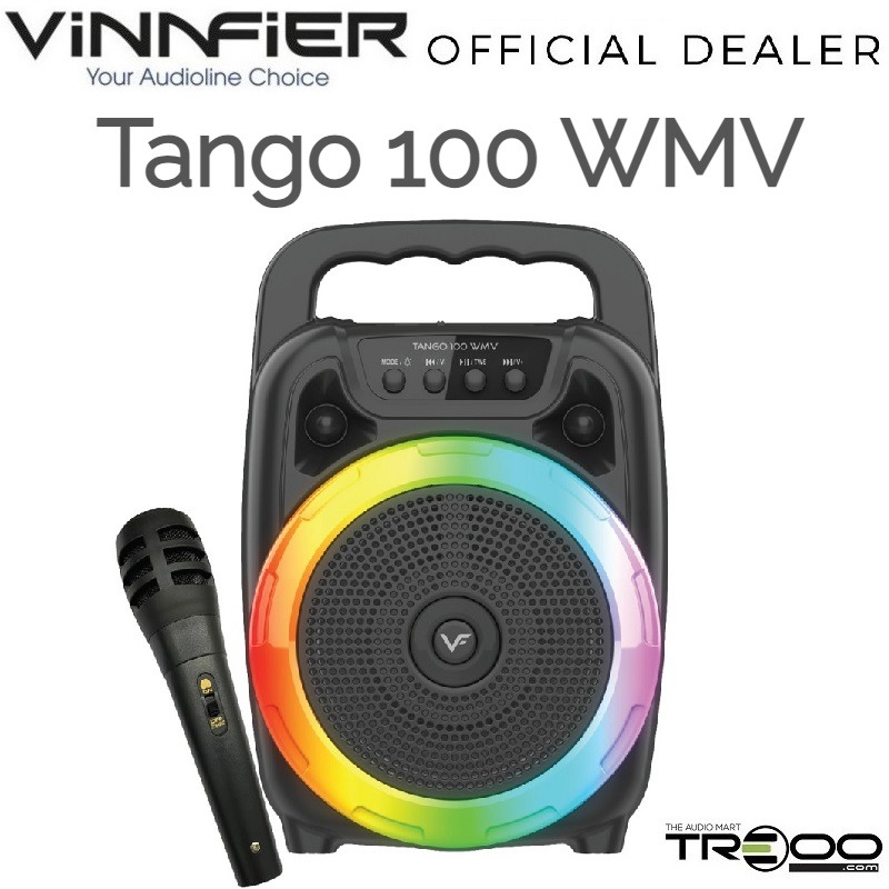 [Official] Vinnfier Tango 100 WMV (2023) Wireless Bluetooth Portable Speaker with Wired Handheld ...