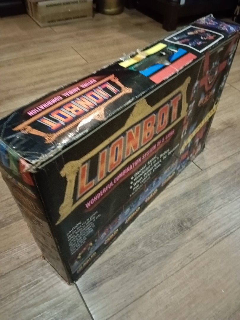 vintage 1980s Lionbot Voltron 100% complete with weapons and manual, Back in Box, diecast Taiwan ...