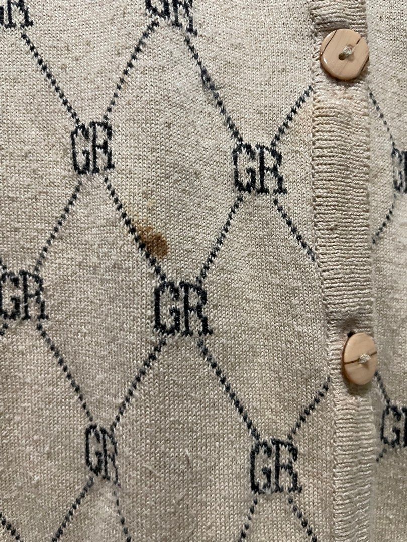 Vintage Georges Rech Paris Monogram Cardigan, Women's Fashion, Coats ...
