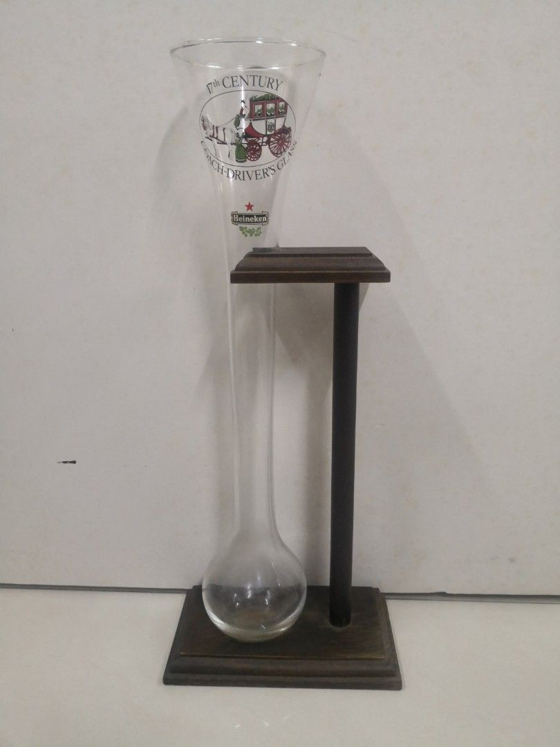 Vintage Heineken Half Yard With Wooden Stand., Hobbies & Toys ...