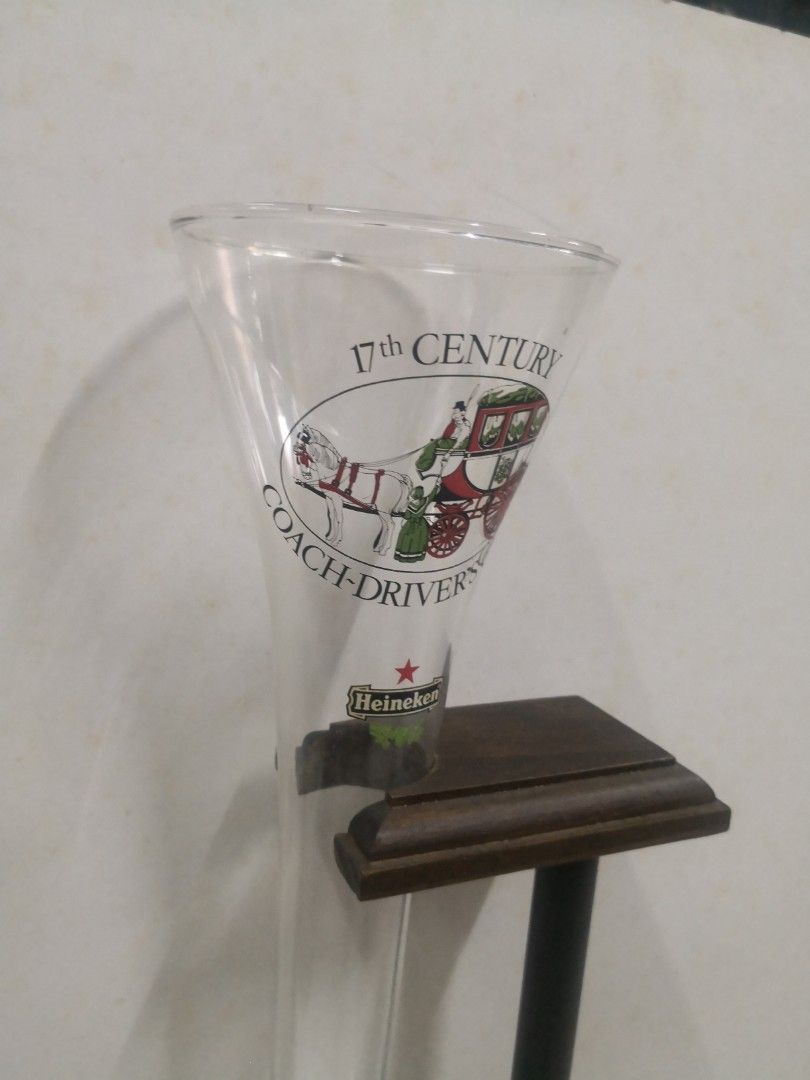 Vintage Heineken Half Yard With Wooden Stand., Hobbies & Toys ...