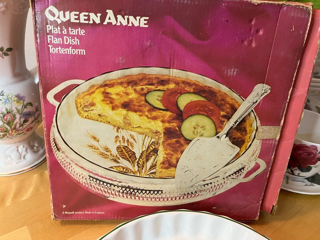 Vintage Queen Anne Fruit Pattern Flan Dish Furniture And Home Living Kitchenware And Tableware