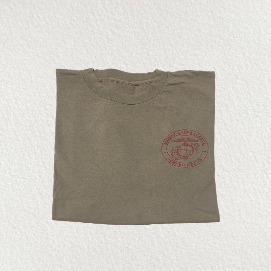 Vintage US Marine Tshirt, Men's Fashion, Tops & Sets, Tshirts & Polo ...