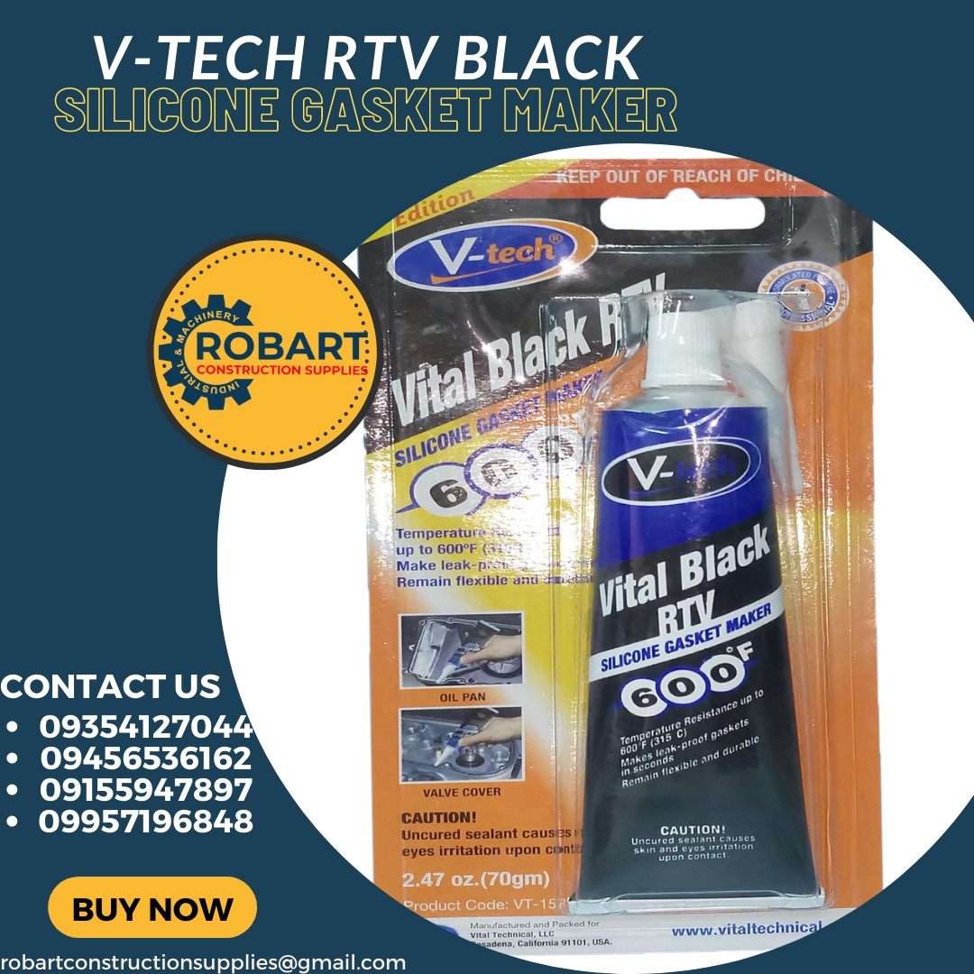V-TECH RTV BLACK SILICONE GASKET MAKER on Carousell