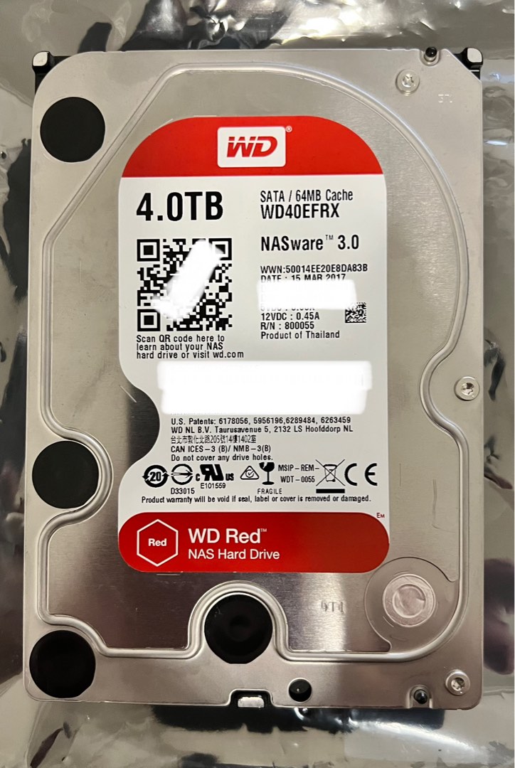WD Red HDD 4TB, Computers & Tech, Parts & Accessories, Hard Disks ...