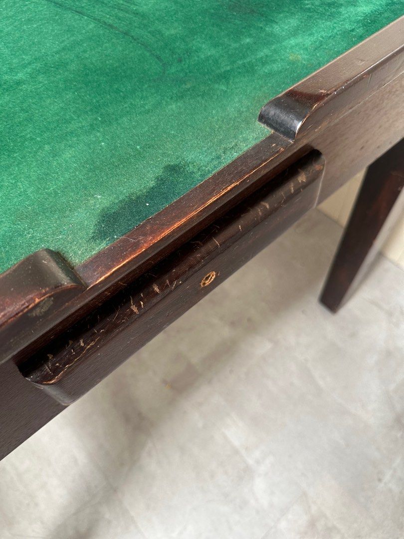 Vintage Wooden Mahjong Table, Furniture & Home Living, Furniture ...