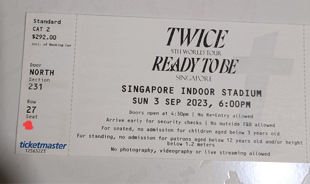 (RESERVED) CAT 2 Twice Ticket, Tickets & Vouchers, Event Tickets on ...