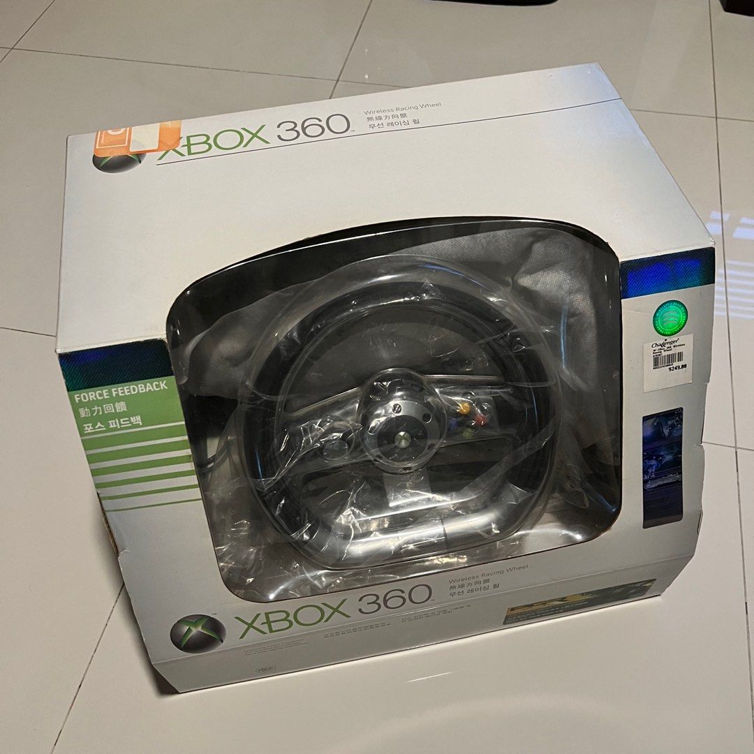 Xbox 360 Wireless Racing Wheel, Video Gaming, Video Game Consoles, Xbox ...