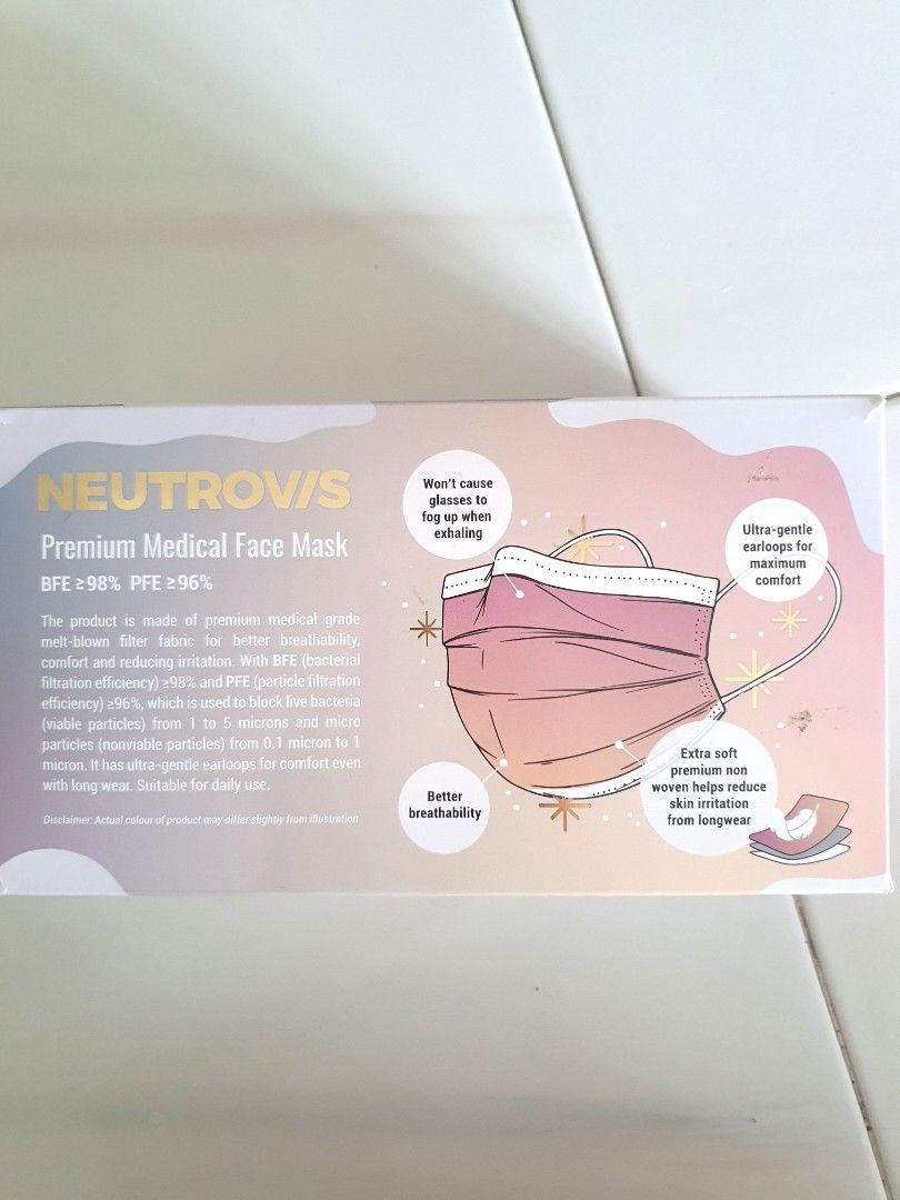 Authentic neutrovis mask (limited edition), Health & Nutrition, Face ...