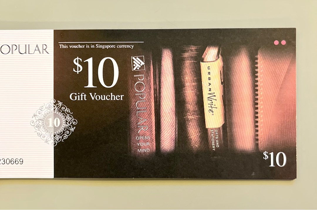 $100 Popular Voucher, Tickets & Vouchers, Vouchers on Carousell